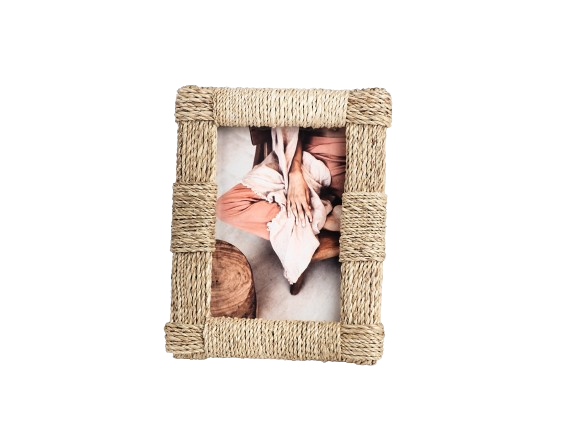 Abaca Rope Frame 5x7 – Sugarwood Interiors